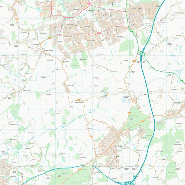 Epping Forest District (TL40) Map by UK Topographic Maps | Avenza Maps