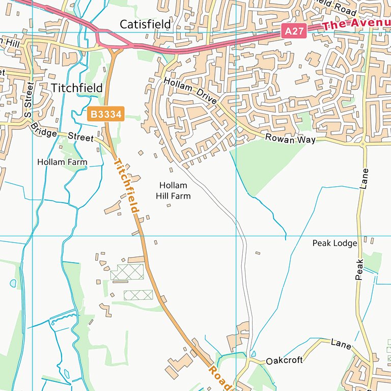 Fareham District (B) (SU50) Map by UK Topographic Maps | Avenza Maps