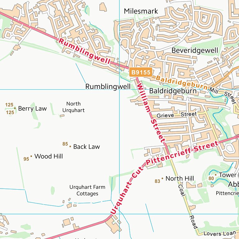 Fife (NT08) Map by UK Topographic Maps | Avenza Maps