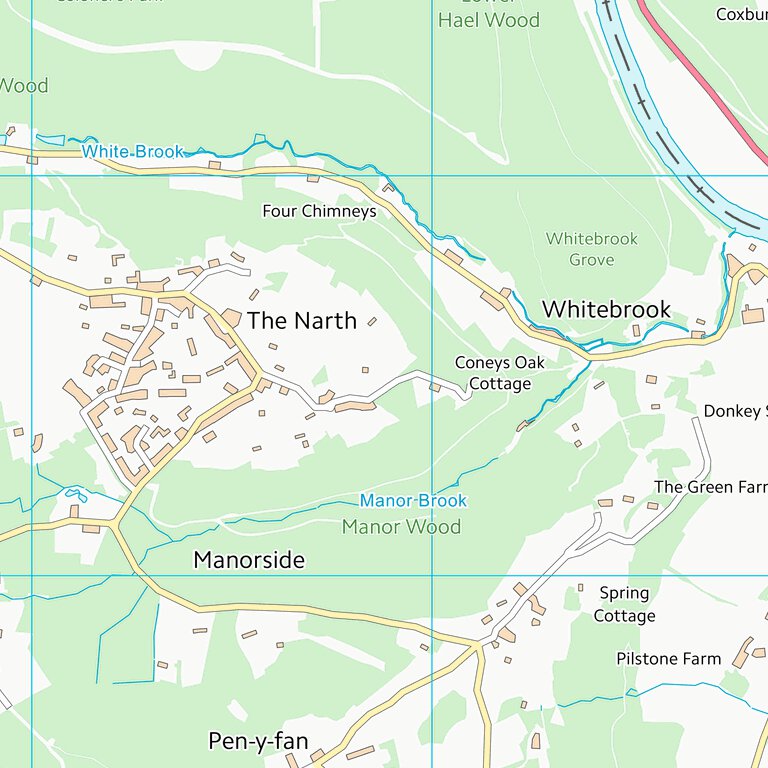 Forest of Dean District (SO50) Map by UK Topographic Maps | Avenza Maps