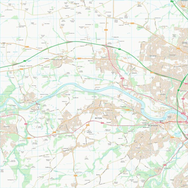 Gateshead District (B) (NZ16) Map by UK Topographic Maps | Avenza Maps