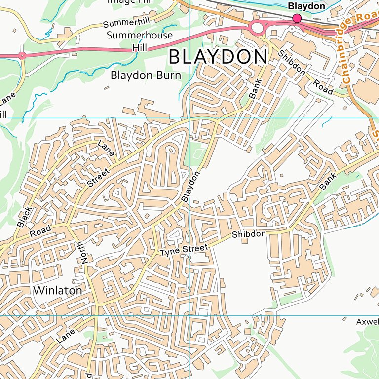 Gateshead District (B) (NZ16) Map by UK Topographic Maps | Avenza Maps