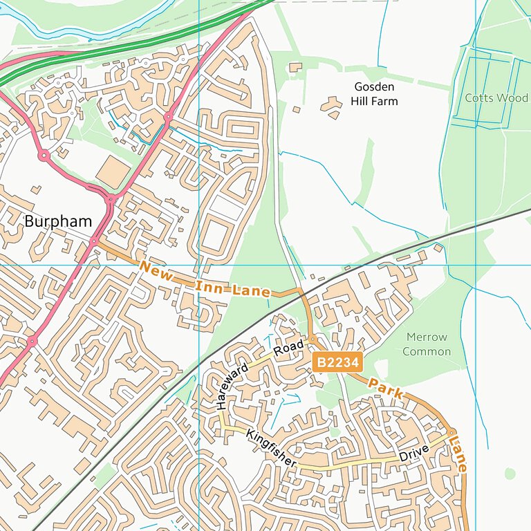 Guildford District (B) (TQ05) Map by UK Topographic Maps | Avenza Maps