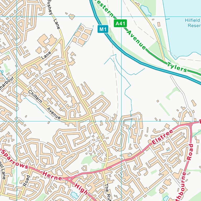 Hertsmere District (B) (TQ19) Map by UK Topographic Maps | Avenza Maps