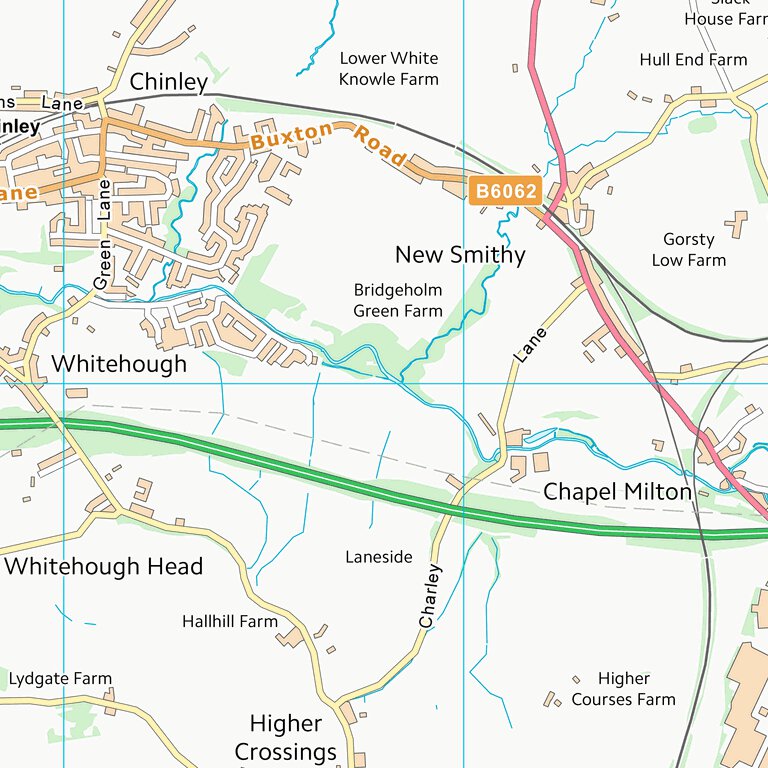 High Peak District (B) (SK08) Map by UK Topographic Maps | Avenza Maps