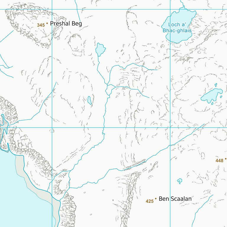 Highland (NG32) Map by UK Topographic Maps | Avenza Maps