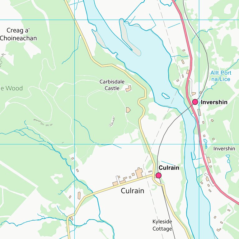 Highland (NH59) Map by UK Topographic Maps | Avenza Maps