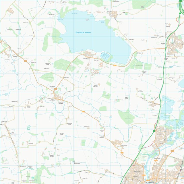 Huntingdonshire District (TL16) Map by UK Topographic Maps | Avenza Maps