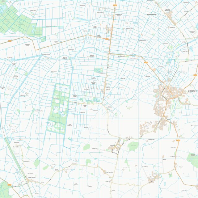 Huntingdonshire District (TL28) Map by UK Topographic Maps | Avenza Maps