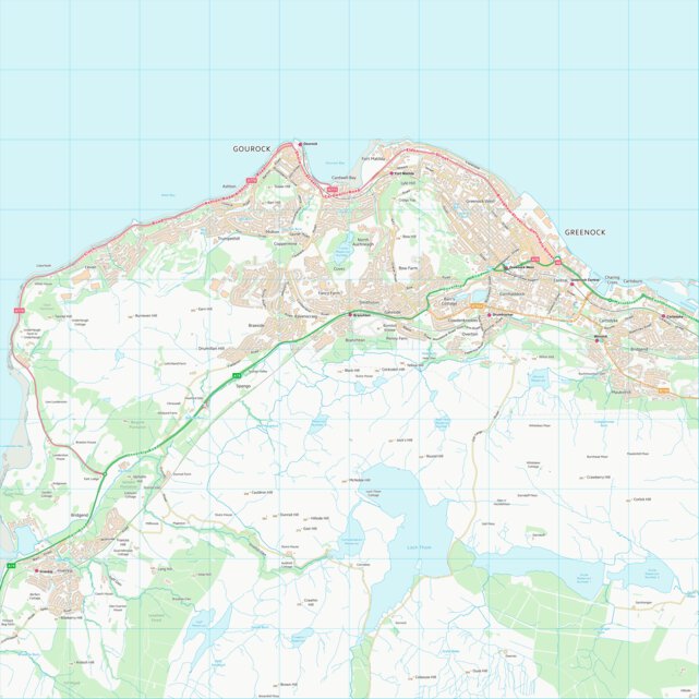 Inverclyde (NS27) Map by UK Topographic Maps | Avenza Maps