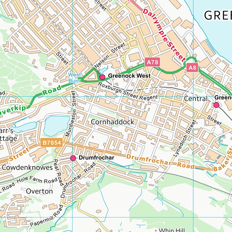 Inverclyde (NS27) Map by UK Topographic Maps | Avenza Maps