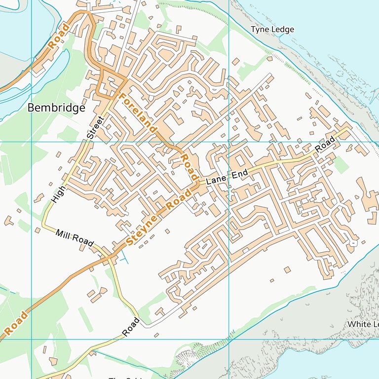 Isle of Wight (SZ68) Map by UK Topographic Maps | Avenza Maps