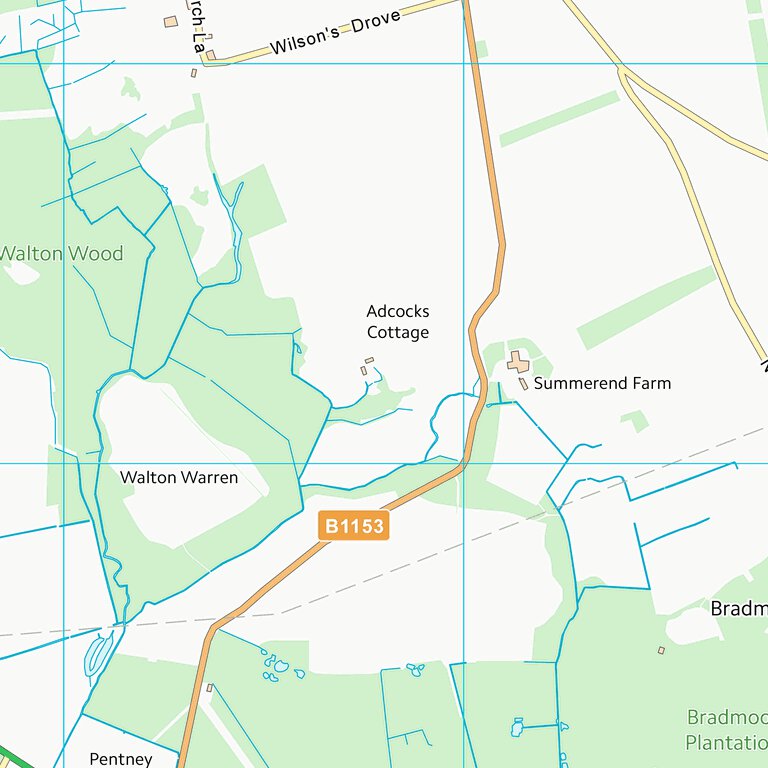King's Lynn and West Norfolk District (B) (TF71) Map by UK Topographic ...
