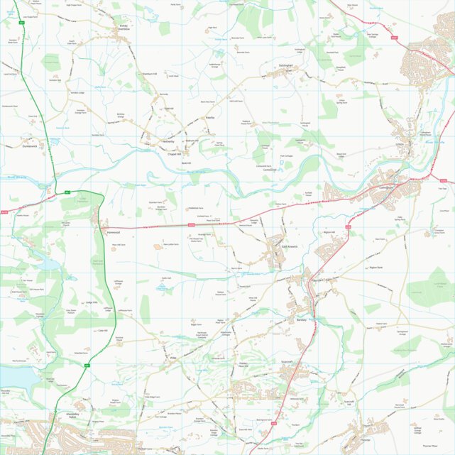 Leeds District (B) (SE34) Map by UK Topographic Maps | Avenza Maps
