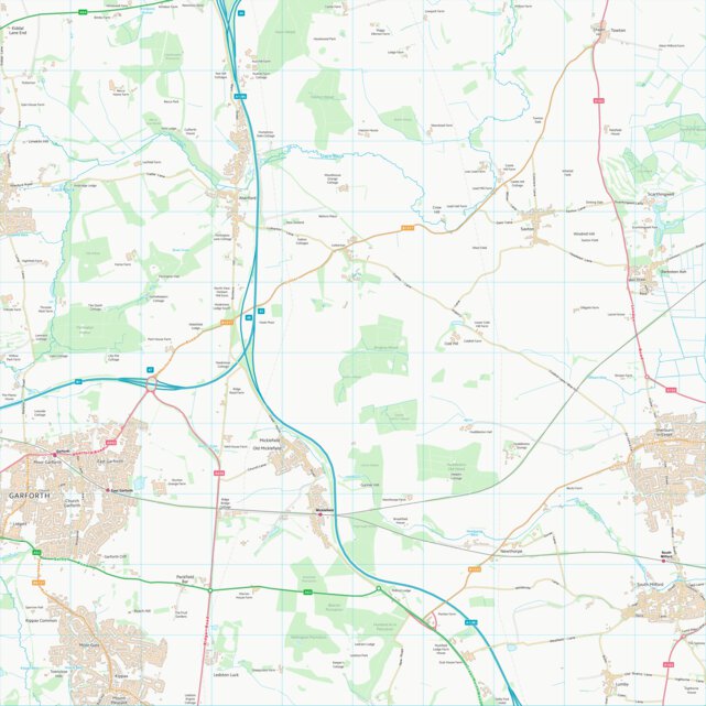 Leeds District (B) (SE43) Map by UK Topographic Maps | Avenza Maps