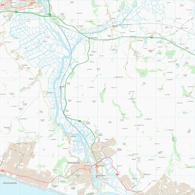 Lewes District (TQ40) Map by UK Topographic Maps | Avenza Maps