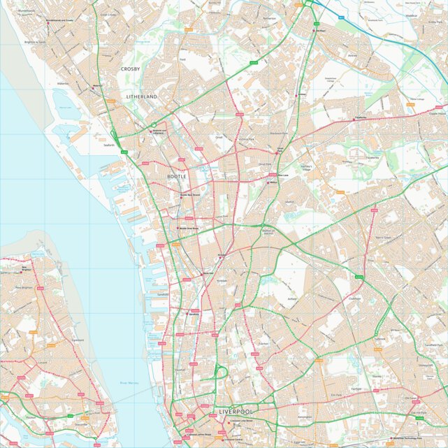 Liverpool District (B) (SJ39) Map by UK Topographic Maps | Avenza Maps