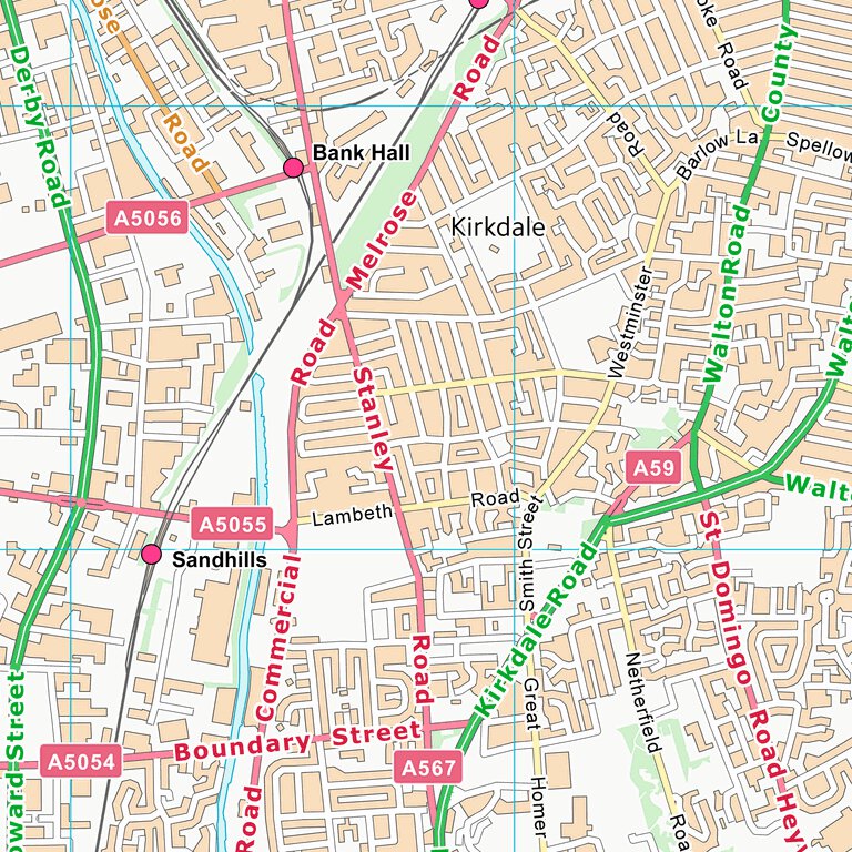 Liverpool District (B) (SJ39) Map by UK Topographic Maps | Avenza Maps