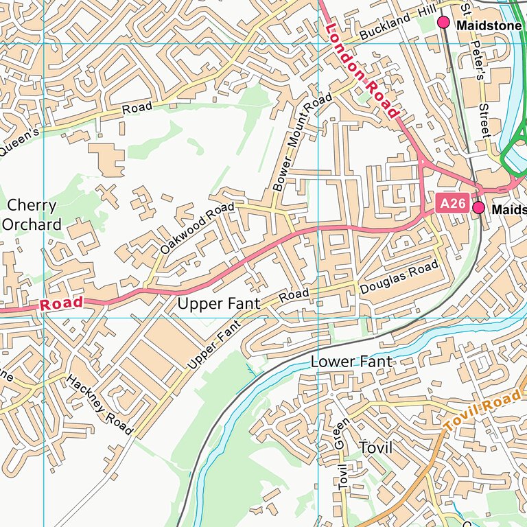 Maidstone District (B) (TQ75) Map by UK Topographic Maps | Avenza Maps