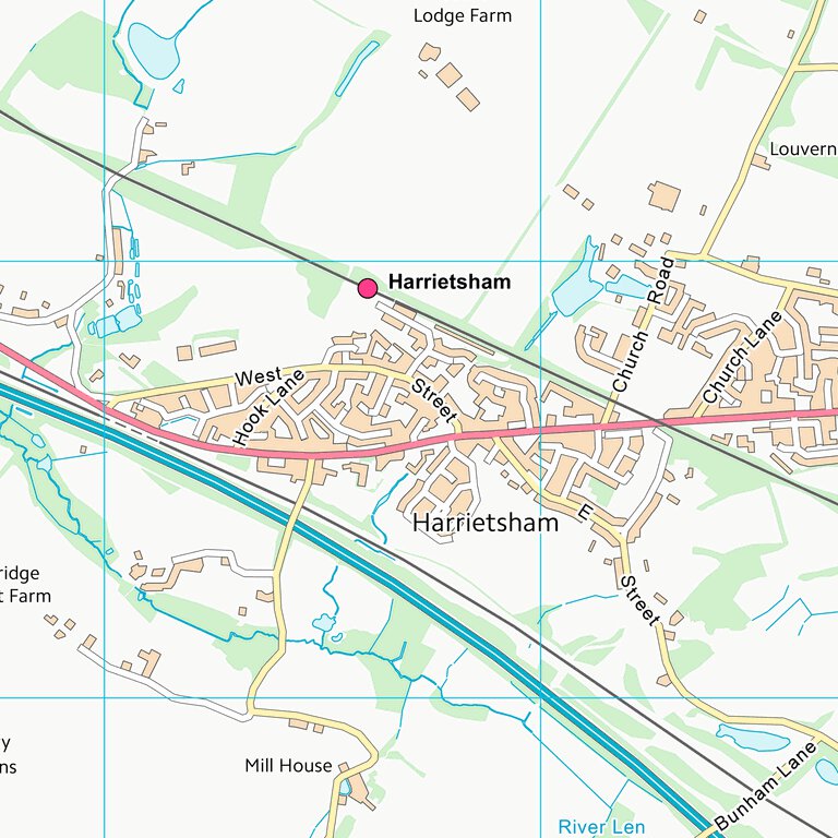Maidstone District (B) (TQ85) Map by UK Topographic Maps | Avenza Maps