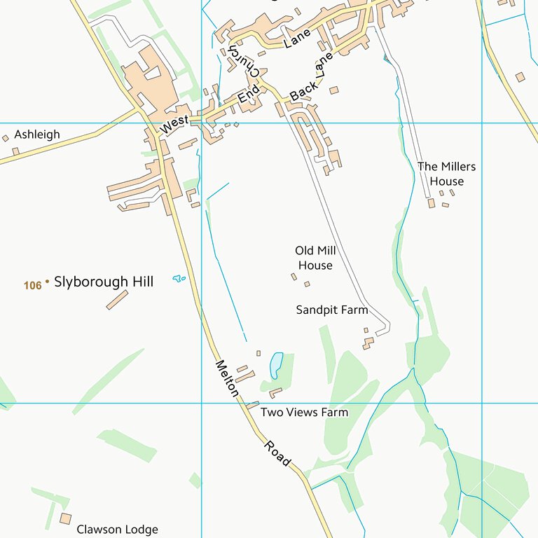 Melton District (B) (SK72) Map by UK Topographic Maps | Avenza Maps
