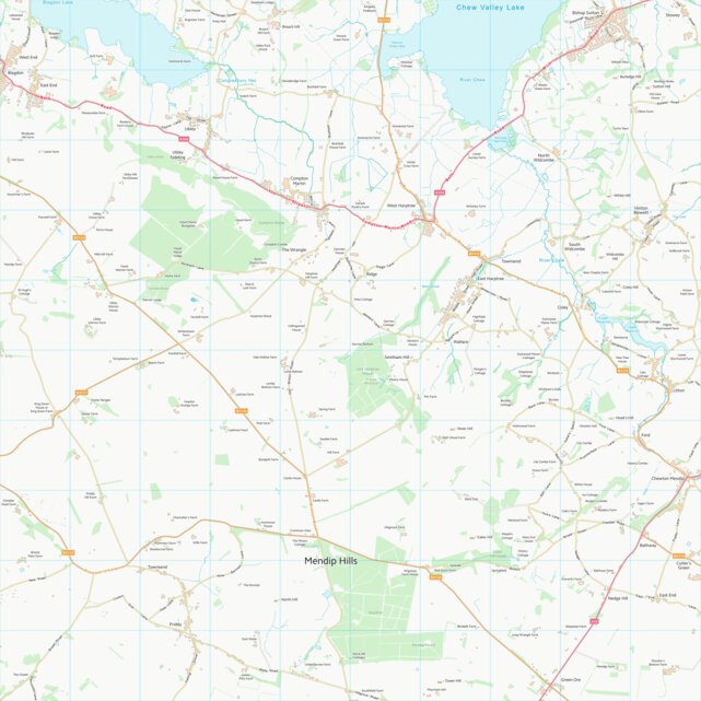 Mendip District (ST55) Map by UK Topographic Maps | Avenza Maps