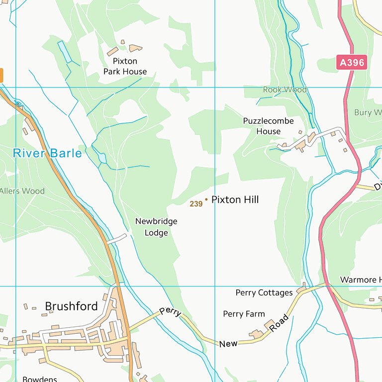 Mid Devon District (SS92) Map by UK Topographic Maps | Avenza Maps