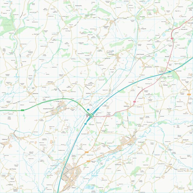 Mid Devon District (ST01) Map by UK Topographic Maps | Avenza Maps