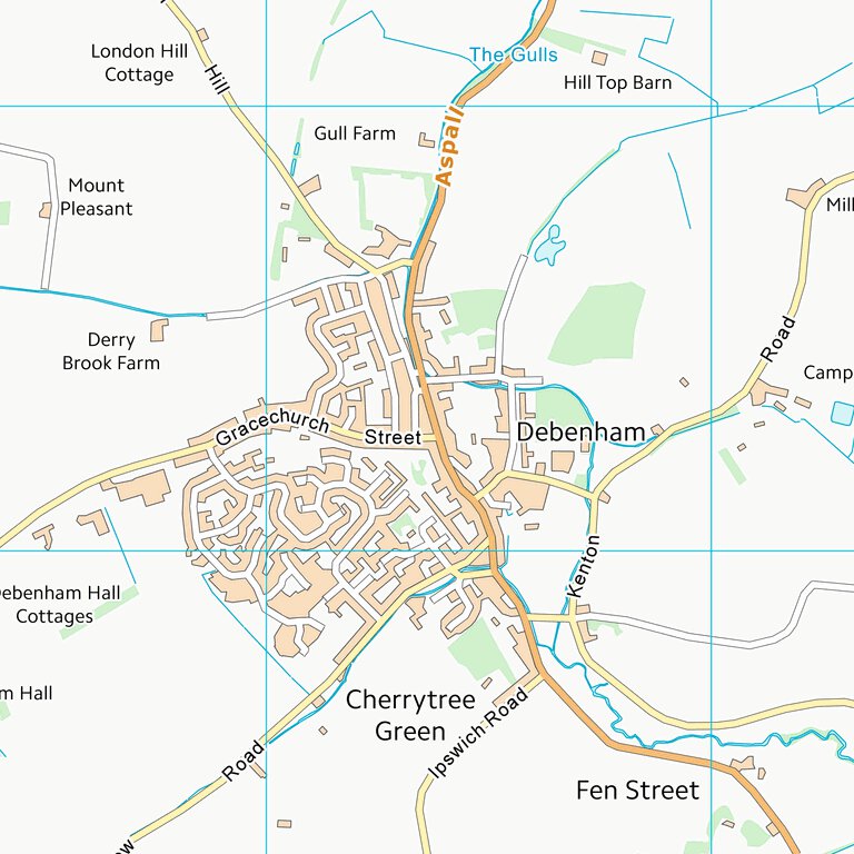 Mid Suffolk District (TM16) Map by UK Topographic Maps | Avenza Maps