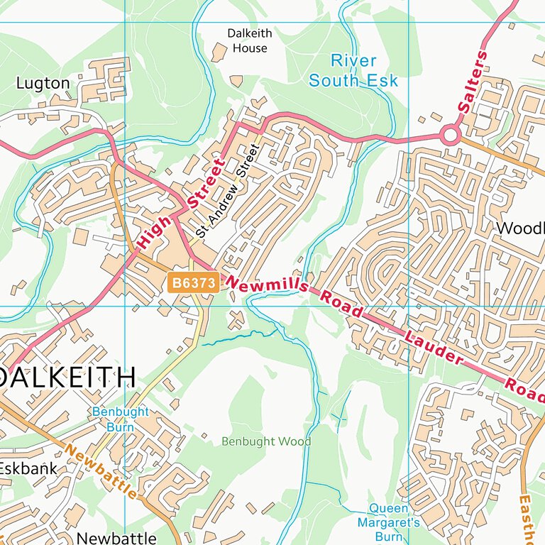 Midlothian (NT36) Map by UK Topographic Maps | Avenza Maps