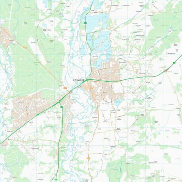 New Forest District (SU10) Map by UK Topographic Maps | Avenza Maps