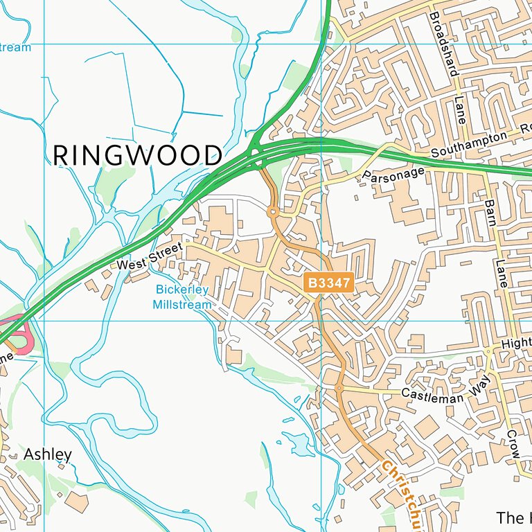 New Forest District (SU10) Map by UK Topographic Maps | Avenza Maps