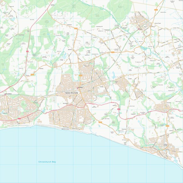 New Forest District (SZ29) Map by UK Topographic Maps | Avenza Maps