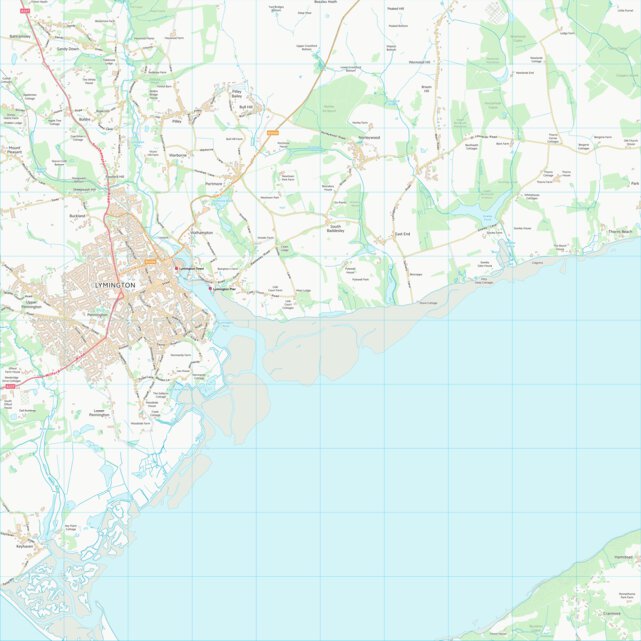 New Forest District (SZ39) Map by UK Topographic Maps | Avenza Maps