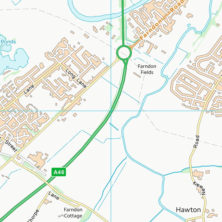 Newark and Sherwood District (SK75) Map by UK Topographic Maps | Avenza ...