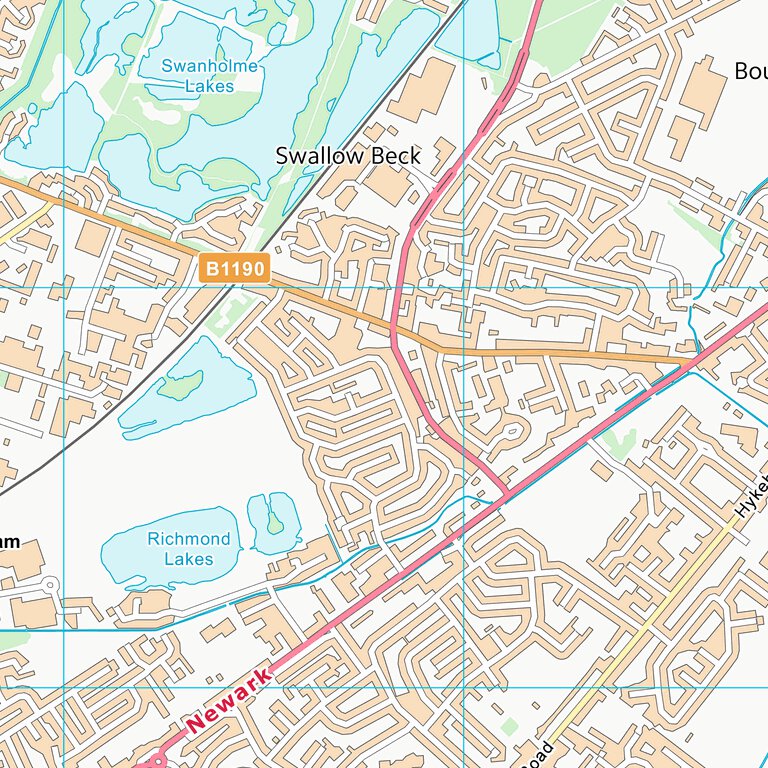 North Kesteven District (SK96) Map by UK Topographic Maps | Avenza Maps