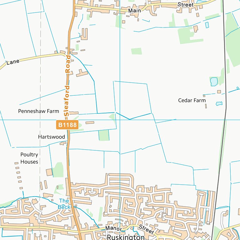 North Kesteven District (TF05) Map by UK Topographic Maps | Avenza Maps