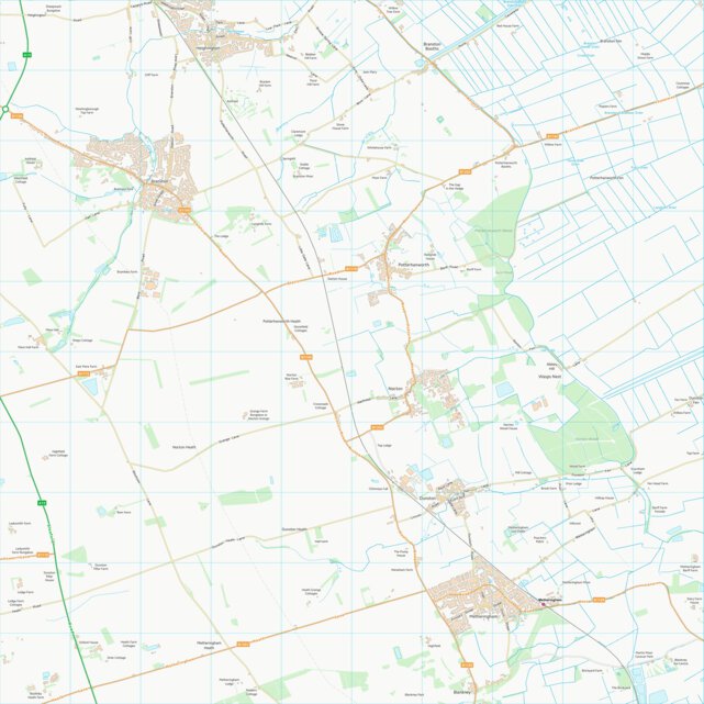 North Kesteven District (TF06) Map by UK Topographic Maps | Avenza Maps