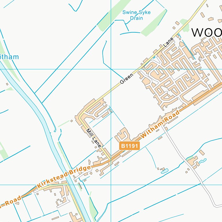 North Kesteven District (TF16) Map by UK Topographic Maps | Avenza Maps