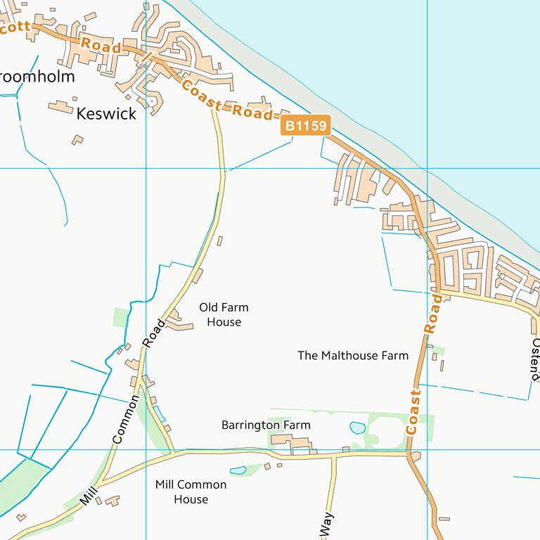 North Norfolk District (TG33) Map by UK Topographic Maps | Avenza Maps