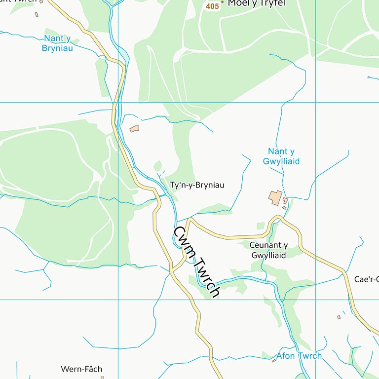 Powys - Powys (SH91) Map by UK Topographic Maps | Avenza Maps
