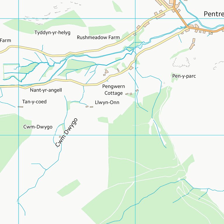 Powys - Powys (SJ02) Map by UK Topographic Maps | Avenza Maps
