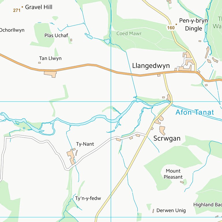 Powys - Powys (SJ12) Map by UK Topographic Maps | Avenza Maps