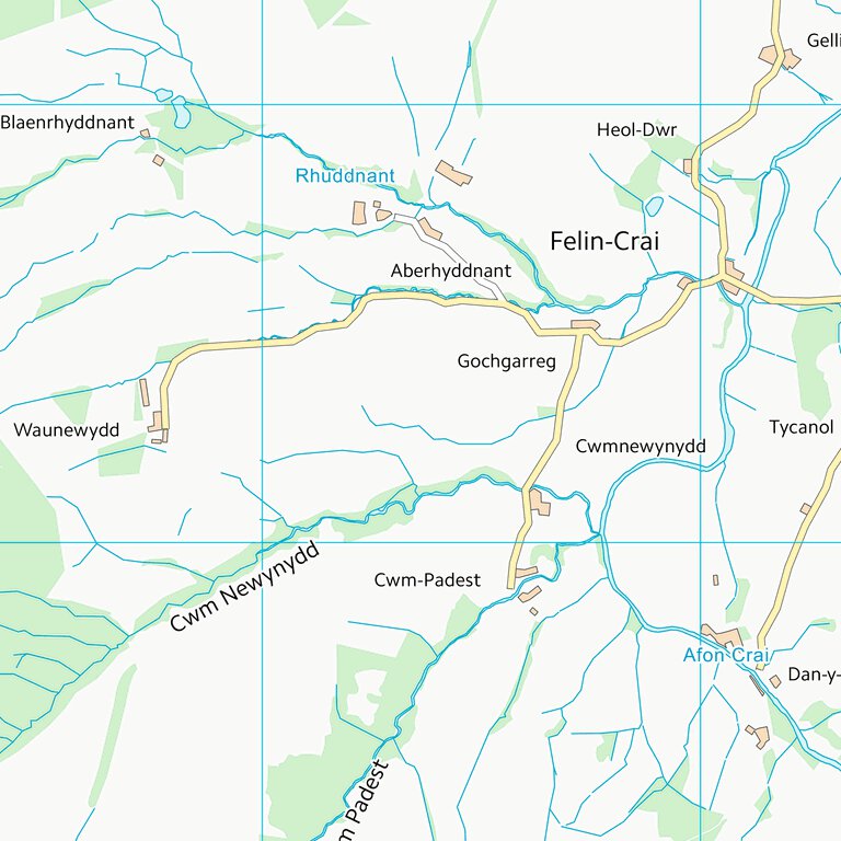 Powys - Powys (SN82) Map by UK Topographic Maps | Avenza Maps