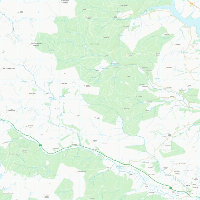 Powys - Powys (SN88) Map by UK Topographic Maps | Avenza Maps