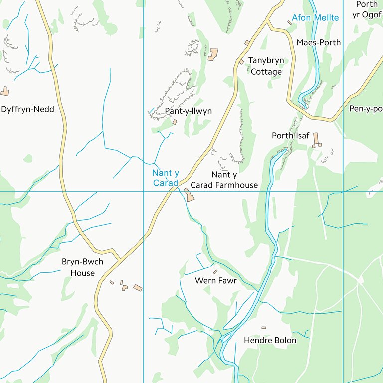 Powys - Powys (SN91) Map by UK Topographic Maps | Avenza Maps