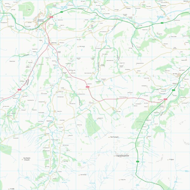 Powys - Powys (SN92) Map by UK Topographic Maps | Avenza Maps
