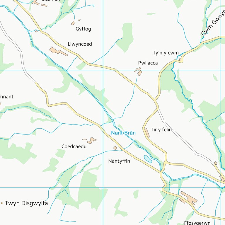 Powys - Powys (SN93) Map by UK Topographic Maps | Avenza Maps