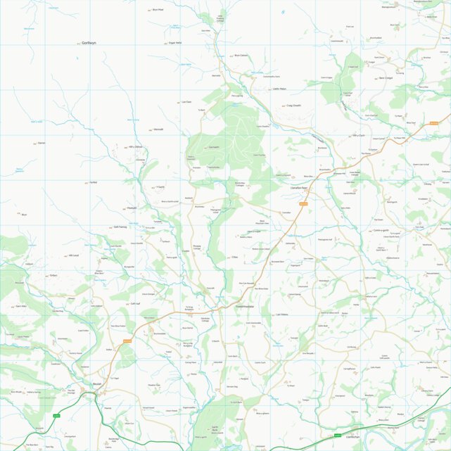 Powys - Powys (SN95) Map by UK Topographic Maps | Avenza Maps