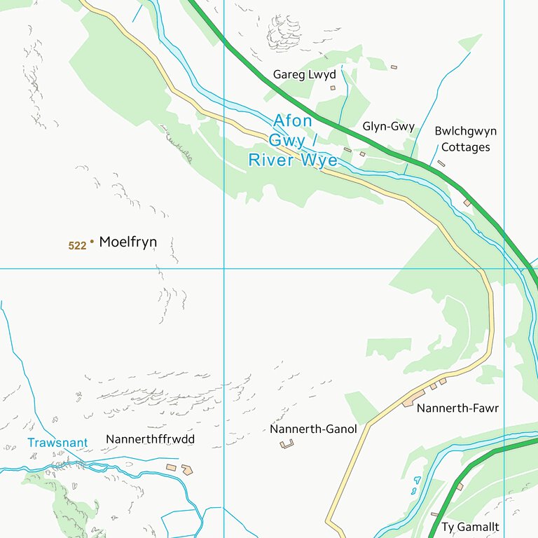 Powys - Powys (SN97) Map by UK Topographic Maps | Avenza Maps